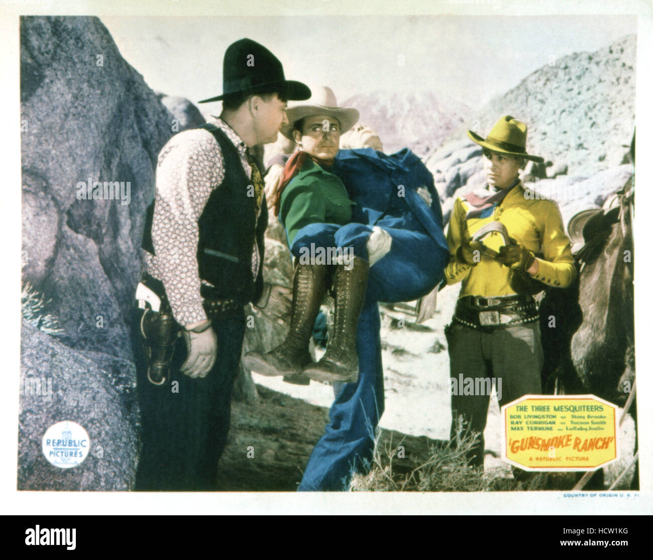 GUNSMOKE RANCH, Max Terhune, Ray 'Crash' Corrigan, Robert Livingston ...