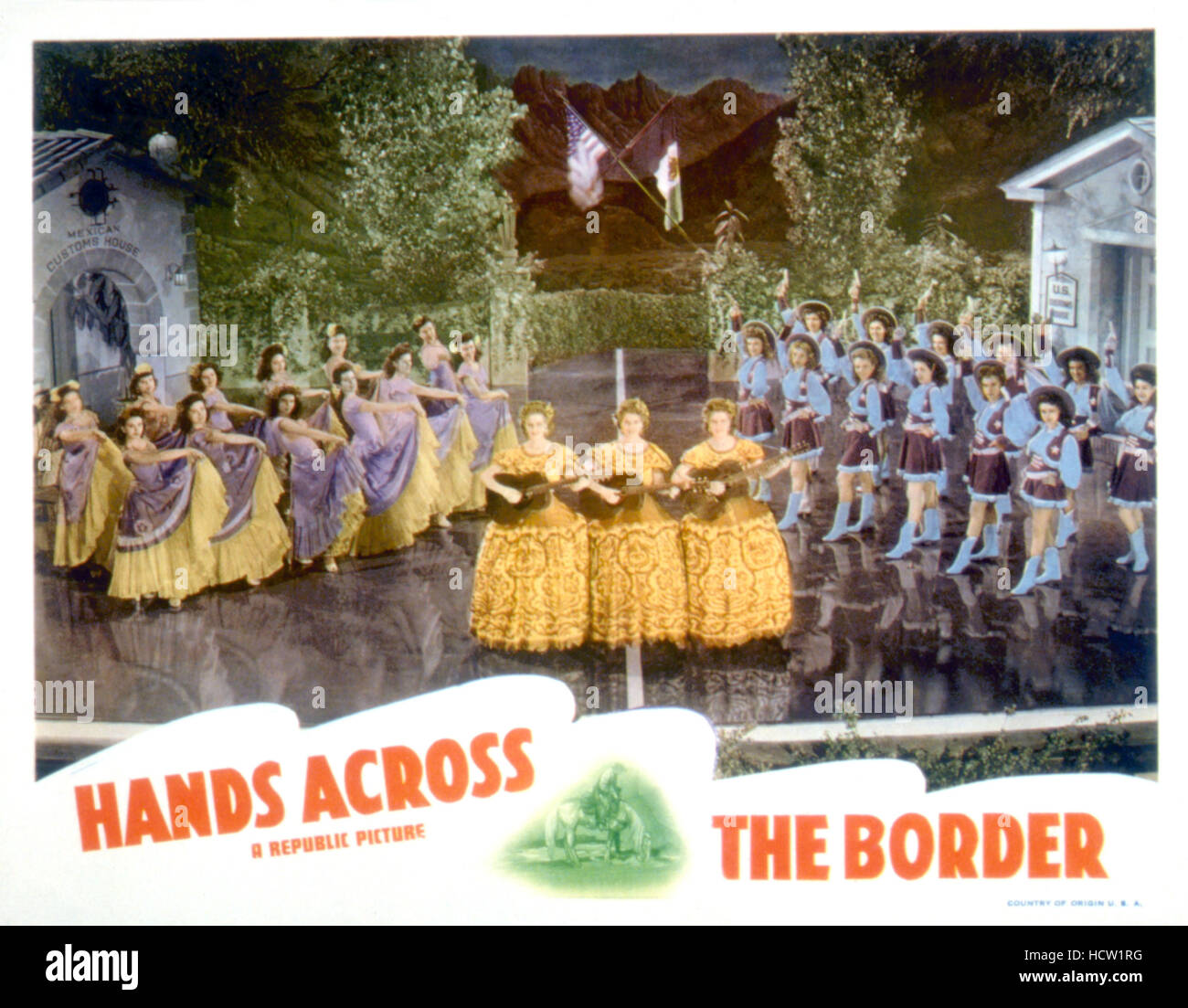HANDS ACROSS THE BORDER, The Boyd Triplets, 1944 Stock Photo - Alamy