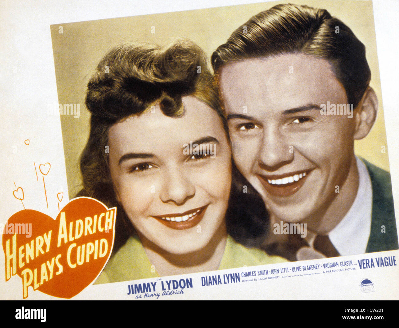 HENRY ALDRICH PLAYS CUPID, from left, Diana Lynn, Jimmy Lydon, 1944 ...