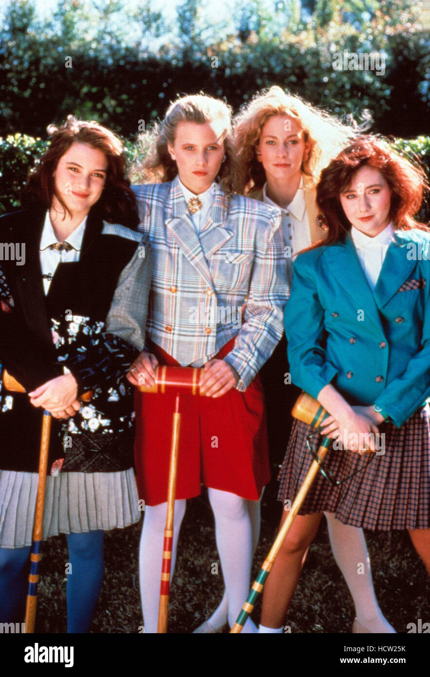HEATHERS, Winona Ryder, Kim Walker, Lisanne Falk, Shannen Doherty, 1988 ...