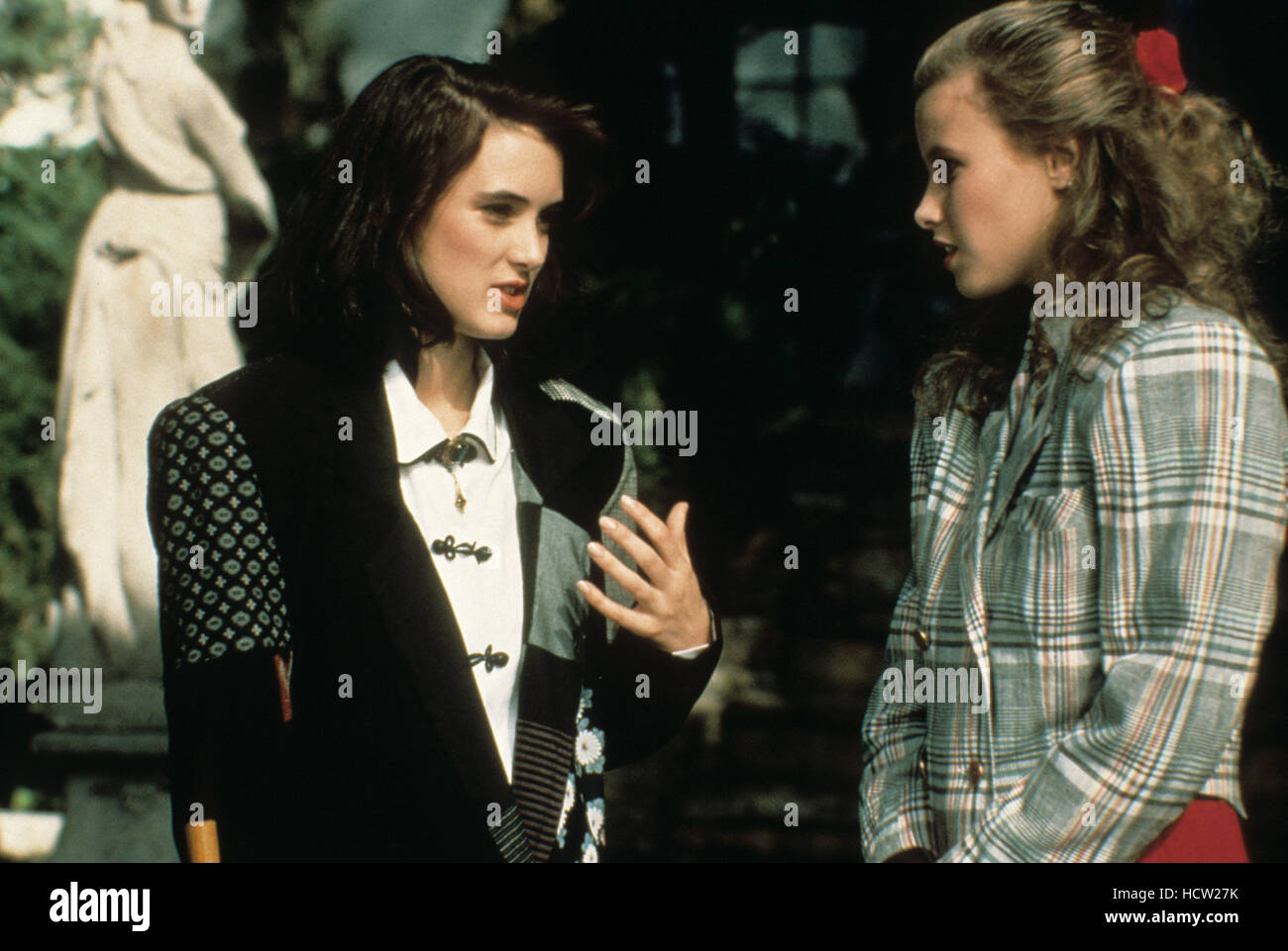 HEATHERS, from left: Winona Ryder, Kim Walker, 1988, © New World ...
