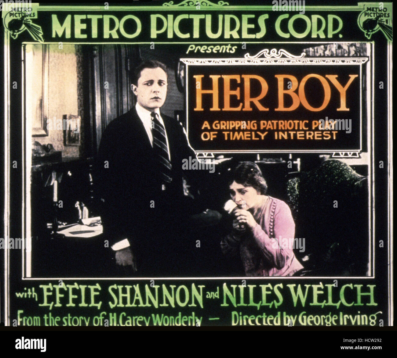 HER BOY, from left: Niles Welch, Effie Shannon, 1918 Stock Photo - Alamy