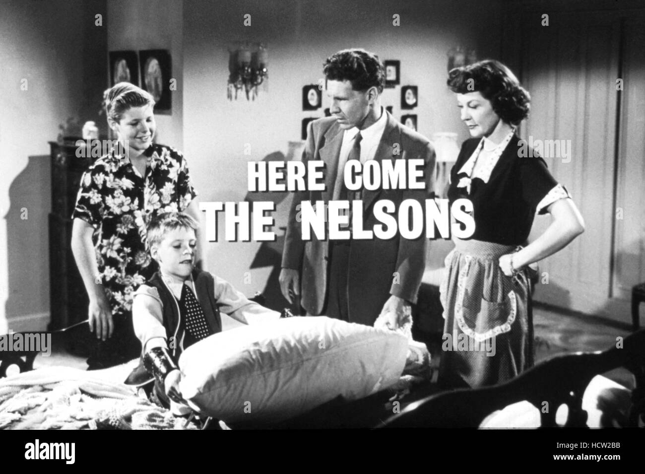 HERE COME THE NELSONS, (from left): David Nelson, Ricky Nelson, Ozzie ...