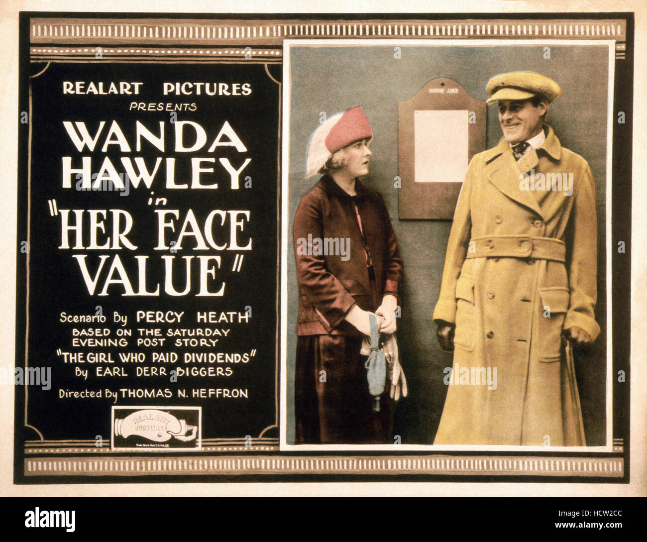 HER FACE VALUE, from left: Wanda Hawley, T. Roy Barnes, 1921 Stock ...