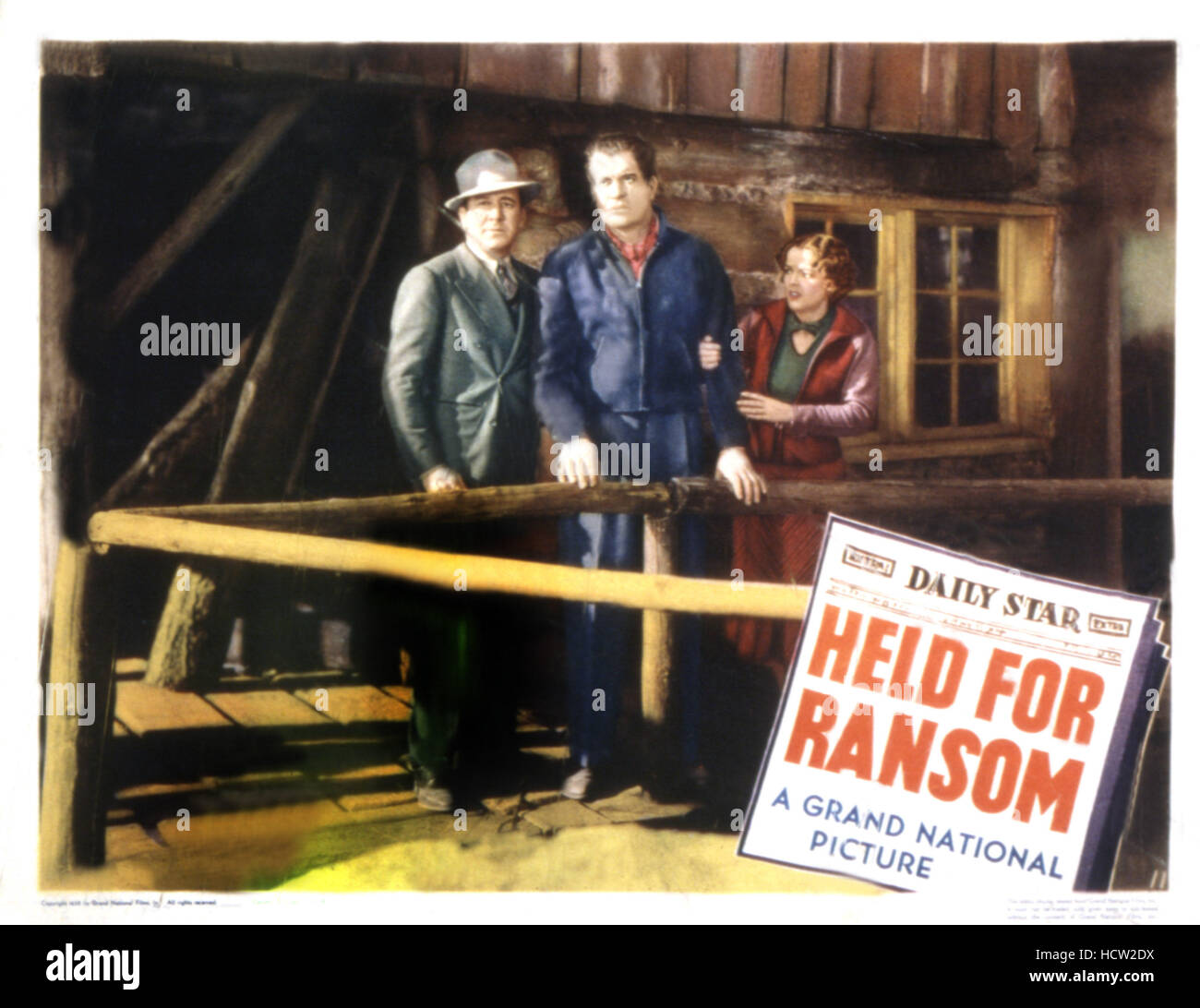 HELD FOR RANSOM, Jack Mulhall, Grant Withers, Blanche Mehaffrey, 1938 ...