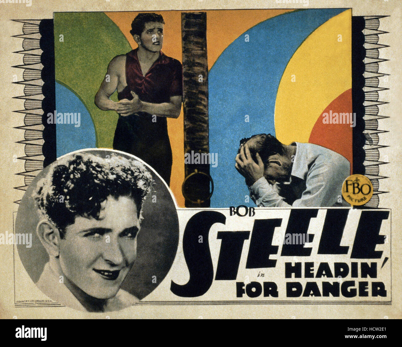 HEADIN' FOR DANGER, Bob Steele, 1928 Stock Photo - Alamy
