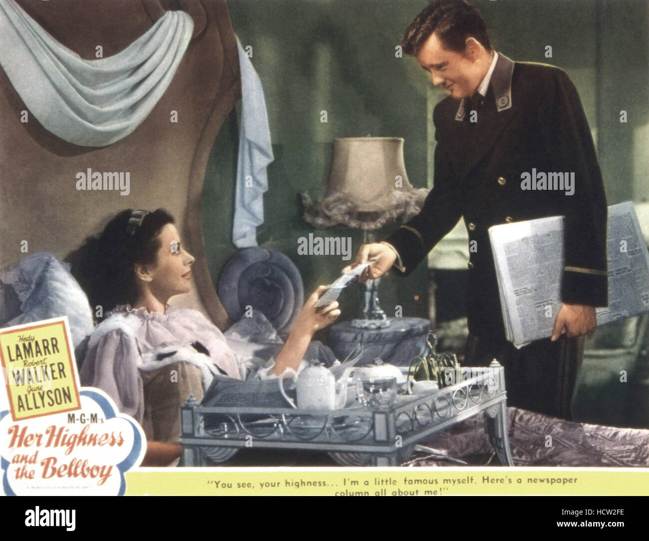 HER HIGHNESS AND THE BELLBOY, Hedy Lamarr, Robert Walker, 1945 Stock ...