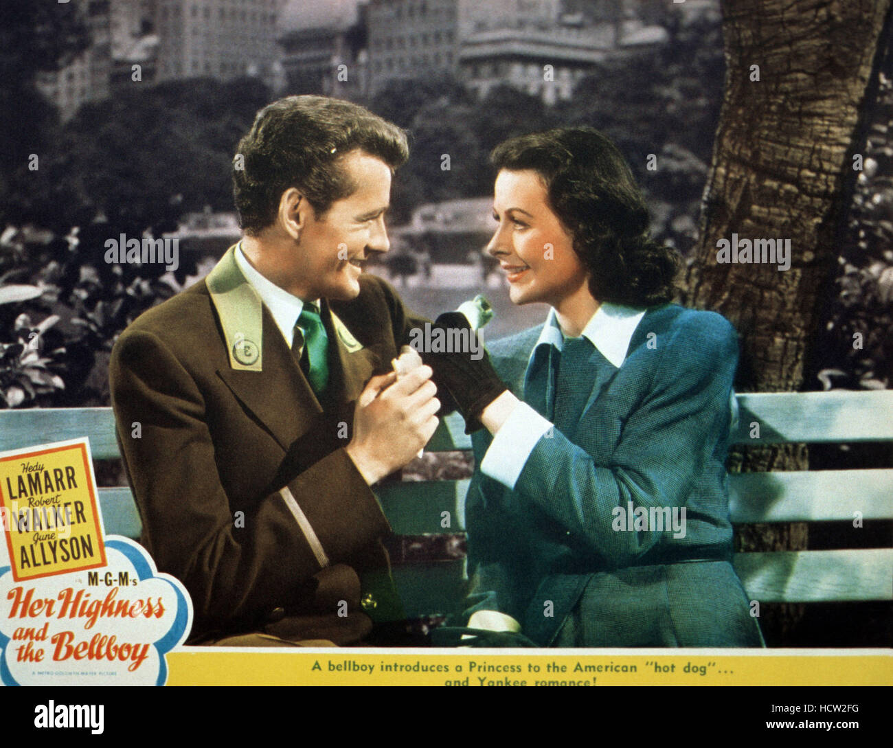 HER HIGHNESS AND THE BELLBOY, from left: Robert Walker, Hedy Lamarr ...