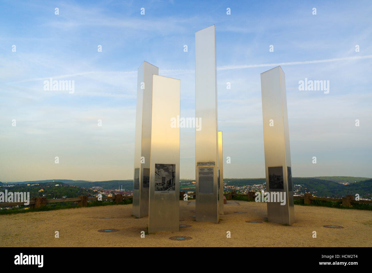 PFORZHEIM, GERMANY - April 29. 2015: Memorial of Bombing City on the ...