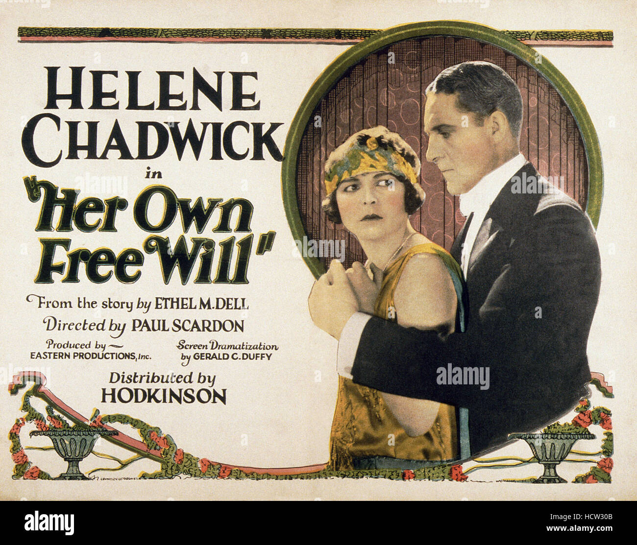 HER OWN FREE WILL, from left: Helene Chadwick, Holmes Herbert, 1924 ...