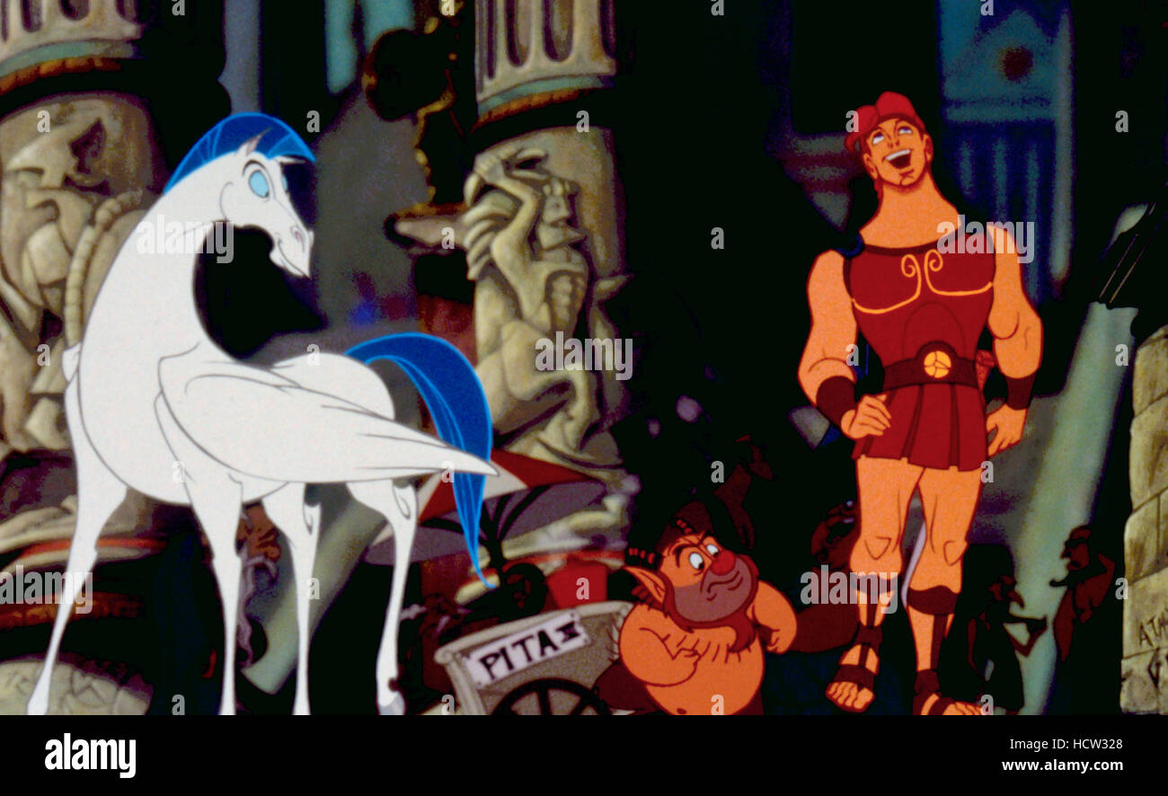 HERCULES, Pegasus, Philoctetes (voice: Danny DeVito), Hercules (voice ...
