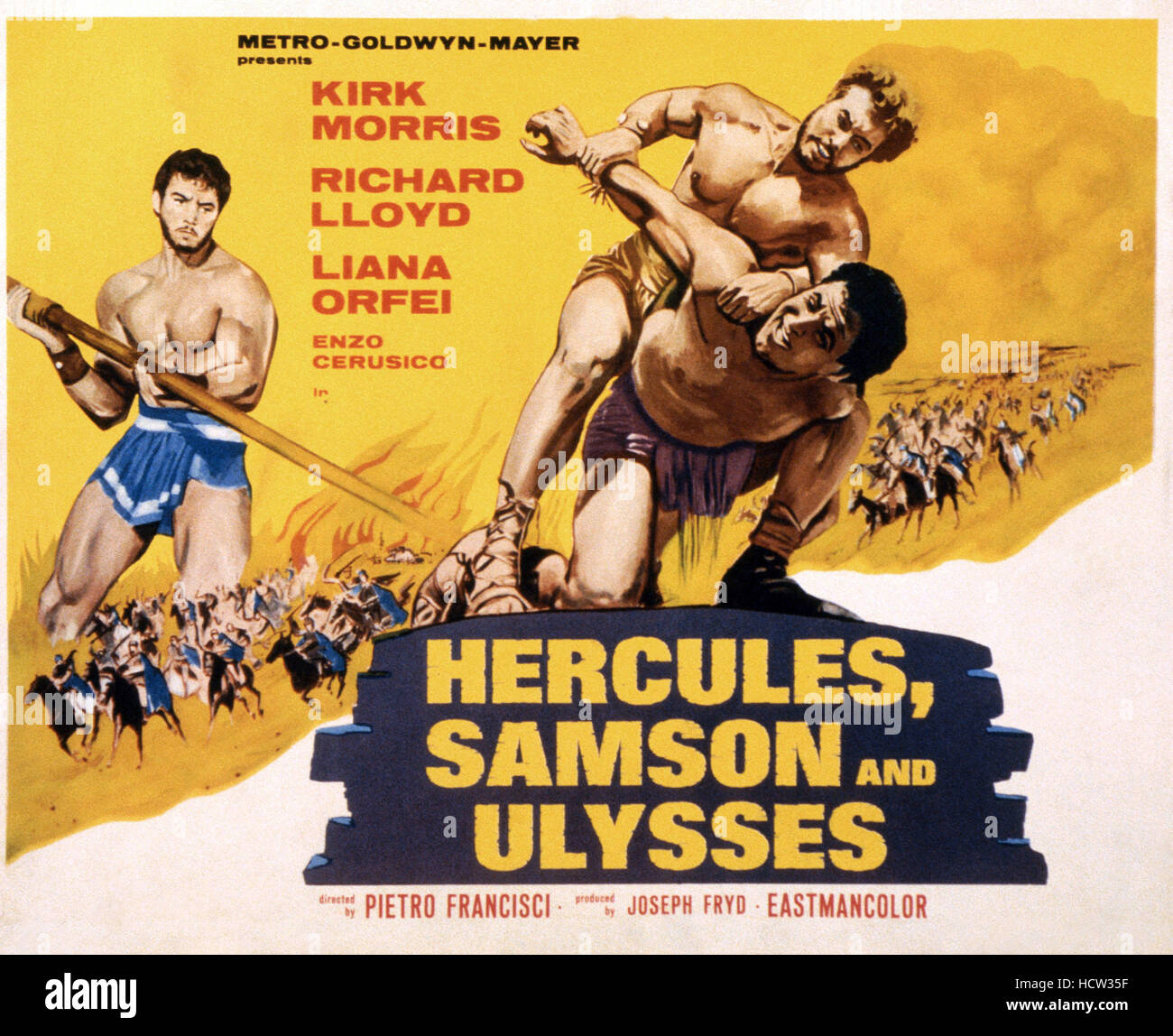 HERCULES, SAMSON & ULYSSES, (aka ERCOLE SFIDA SAMSONE), from left: Enzo Ceruscio, Richard Lloyd ...