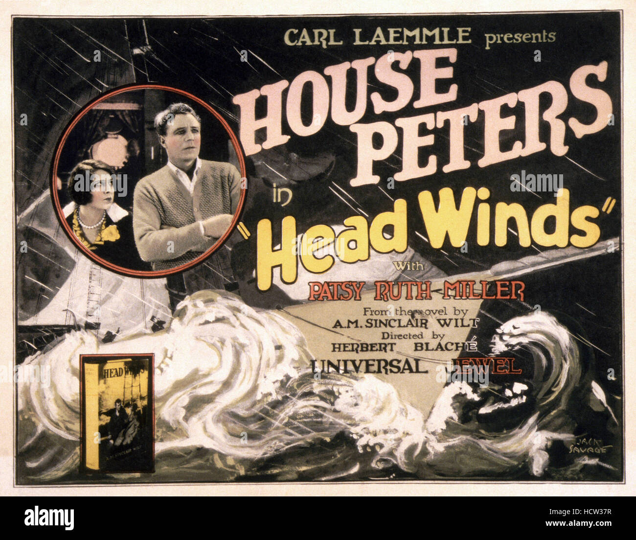 HEAD WINDS, from left: Patsy Ruth Miller, House Peters, 1925 Stock ...