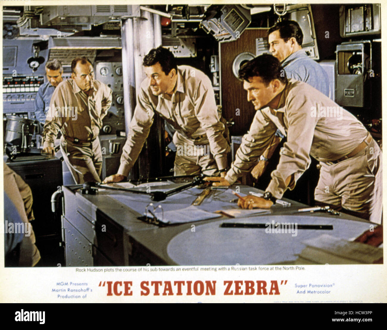 ICE STATION ZEBRA, Gerald S. O'Loughlin (left), Rock Hudson (center ...
