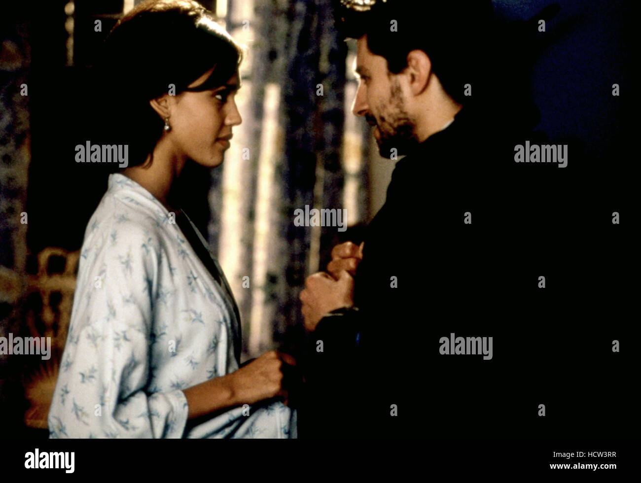 IDLE HANDS, Jessica Alba, director Rodman Flender, on set, 1999. (c ...