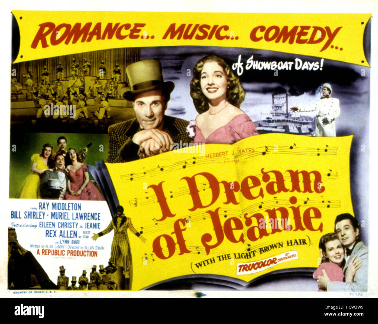 I DREAM OF JEANIE, Ray Middleton, Muriel Lawrence, Eileen Christy, Bill ...