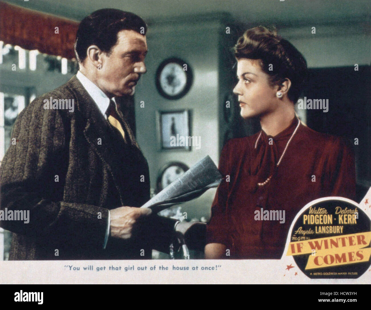 IF WINTER COMES, Walter Pidgeon, Angela Lansbury, 1947 Stock Photo - Alamy