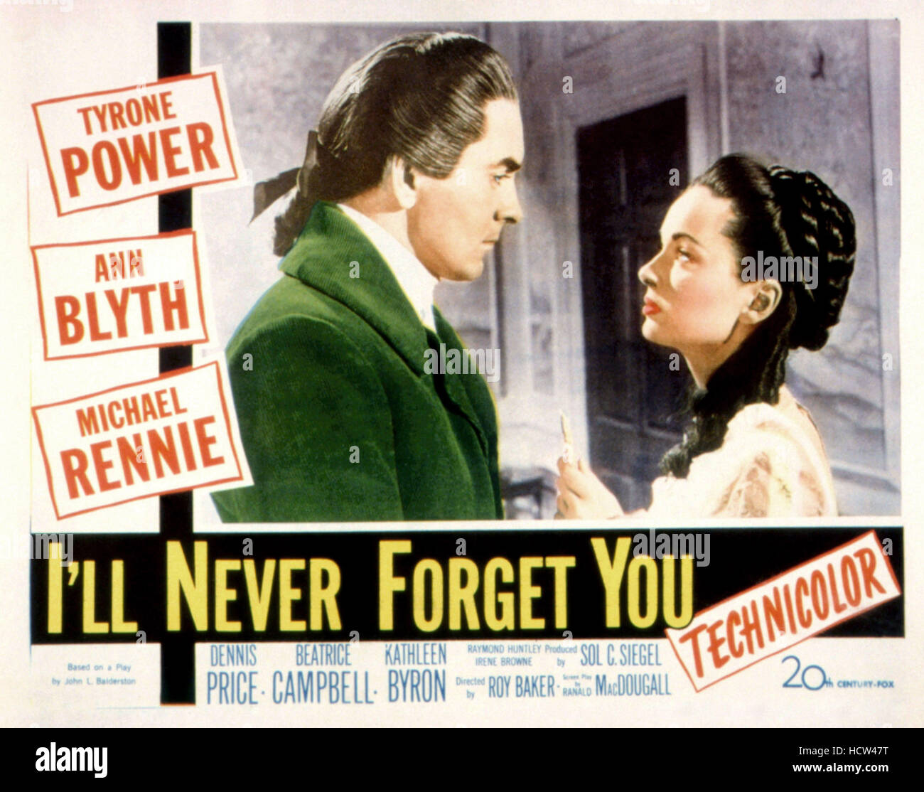 I'LL NEVER FORGET YOU, Tyrone Power, Ann Blyth, 1951, TM and copyright ©20th Century-Fox Film ...