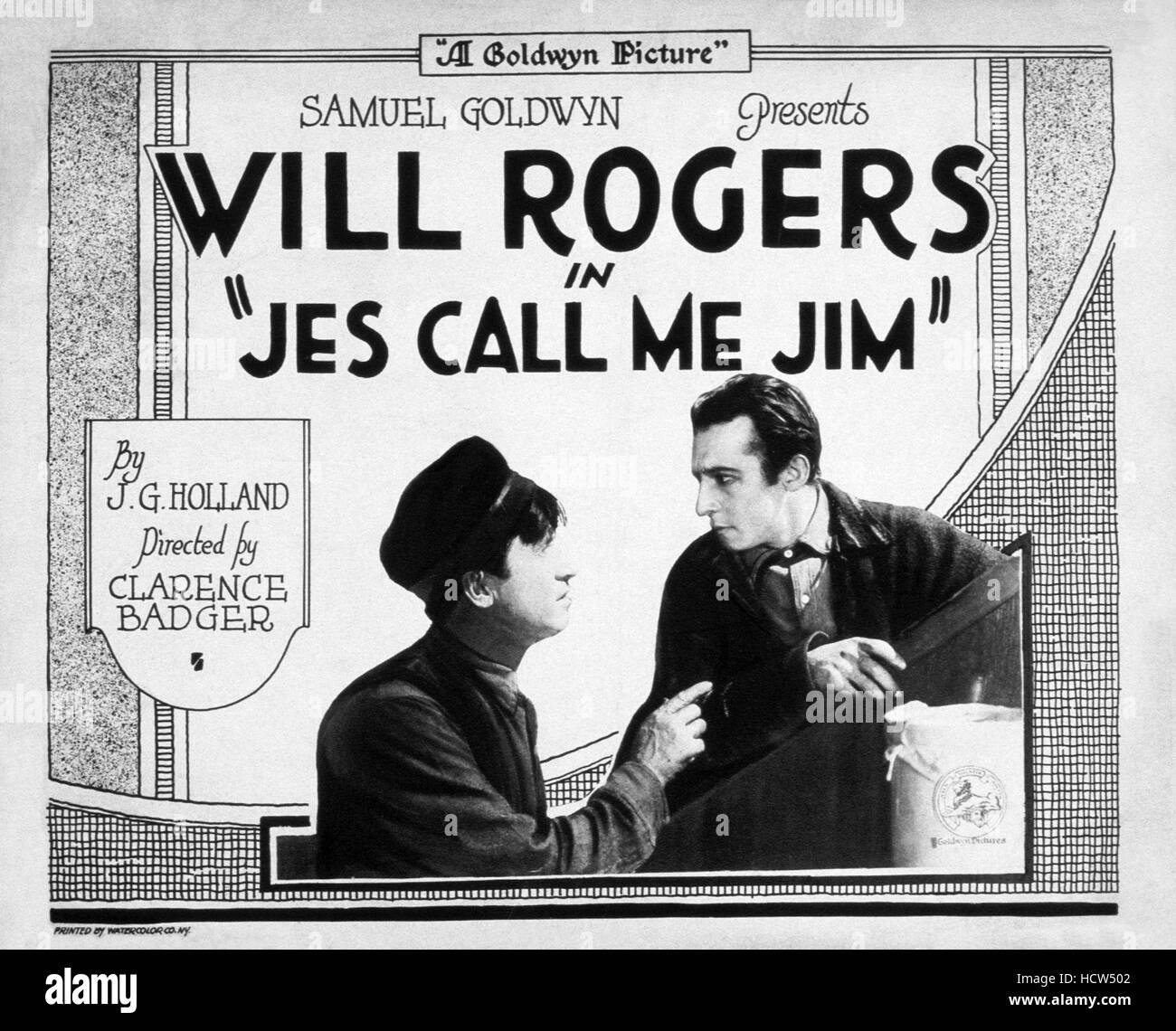 JES' CALL ME JIM, from left: Will Rogers, Raymond Hatton, 1920 Stock ...