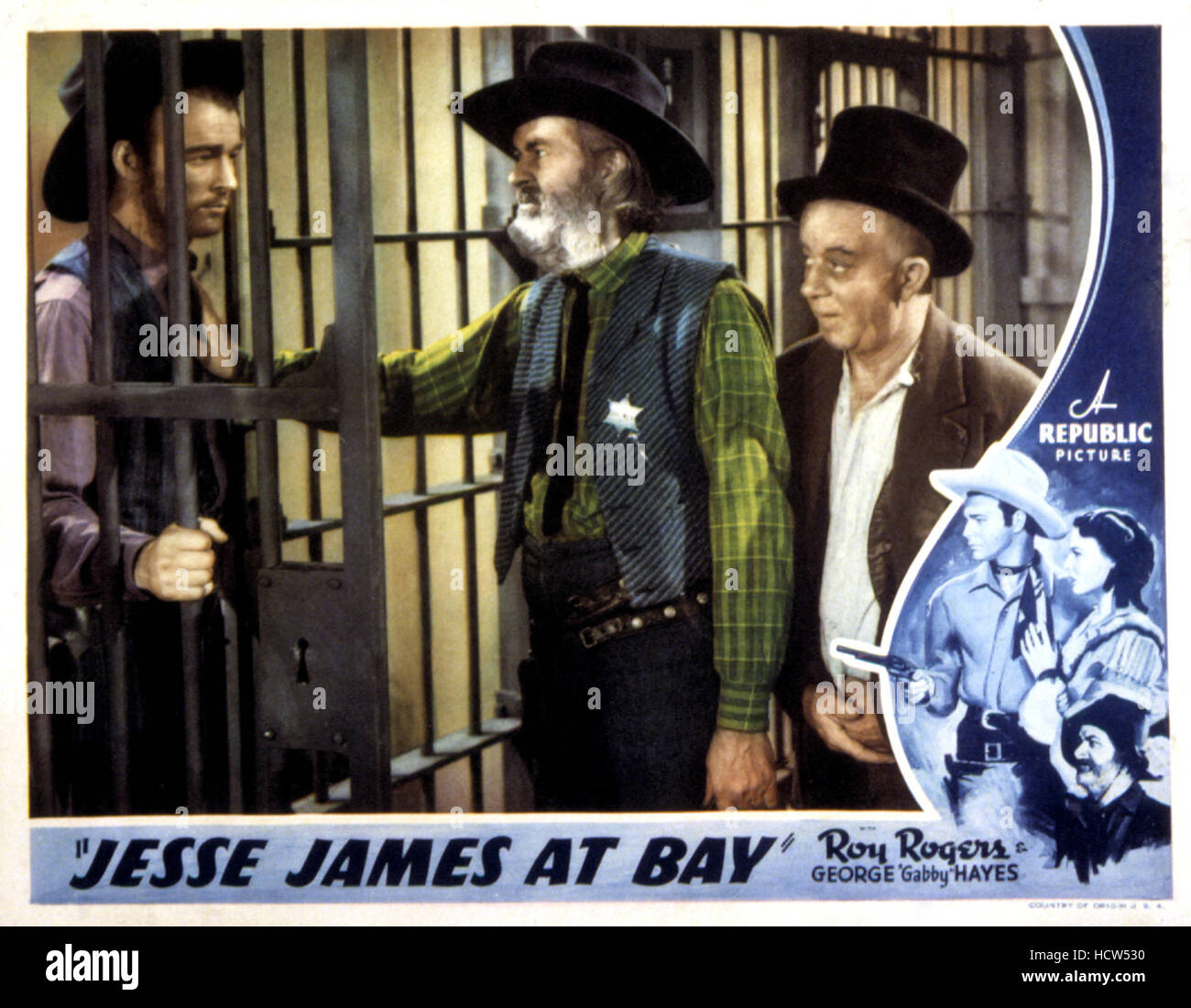 JESSE JAMES AT BAY, Roy Rogers, Gabby Hayes, Ivan Miller, 1941 Stock ...