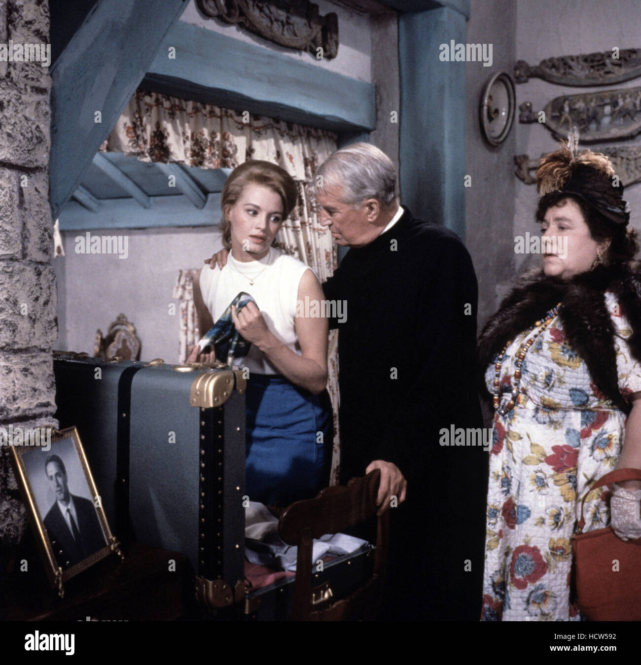 JESSICA, from left: Angie Dickinson, Maurice Chevalier, Georgetyte Anys ...