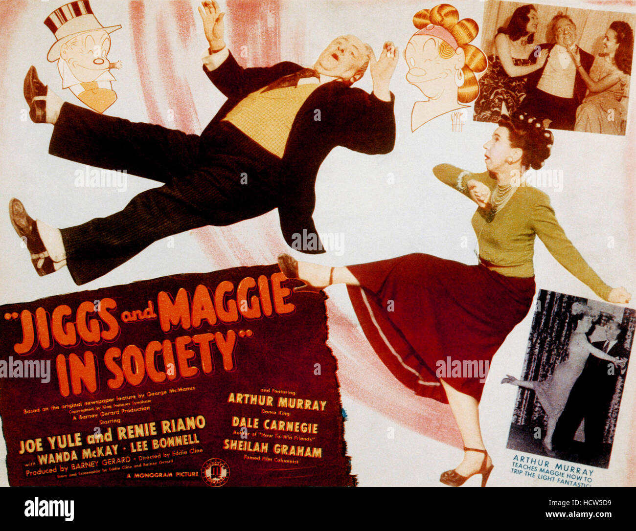 JIGGS AND MAGGIE IN SOCIETY, from left, Joe Yule, Renie Riano, 1947 ...