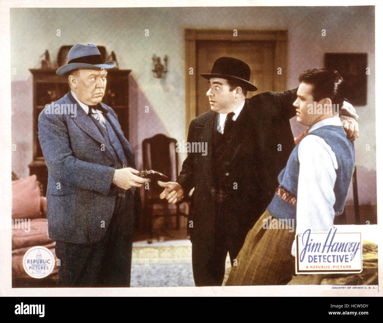 JIM HANVEY DETECTIVE, Guy Kibbe, Edward Brophy, Tom Brown, 1937 Stock ...