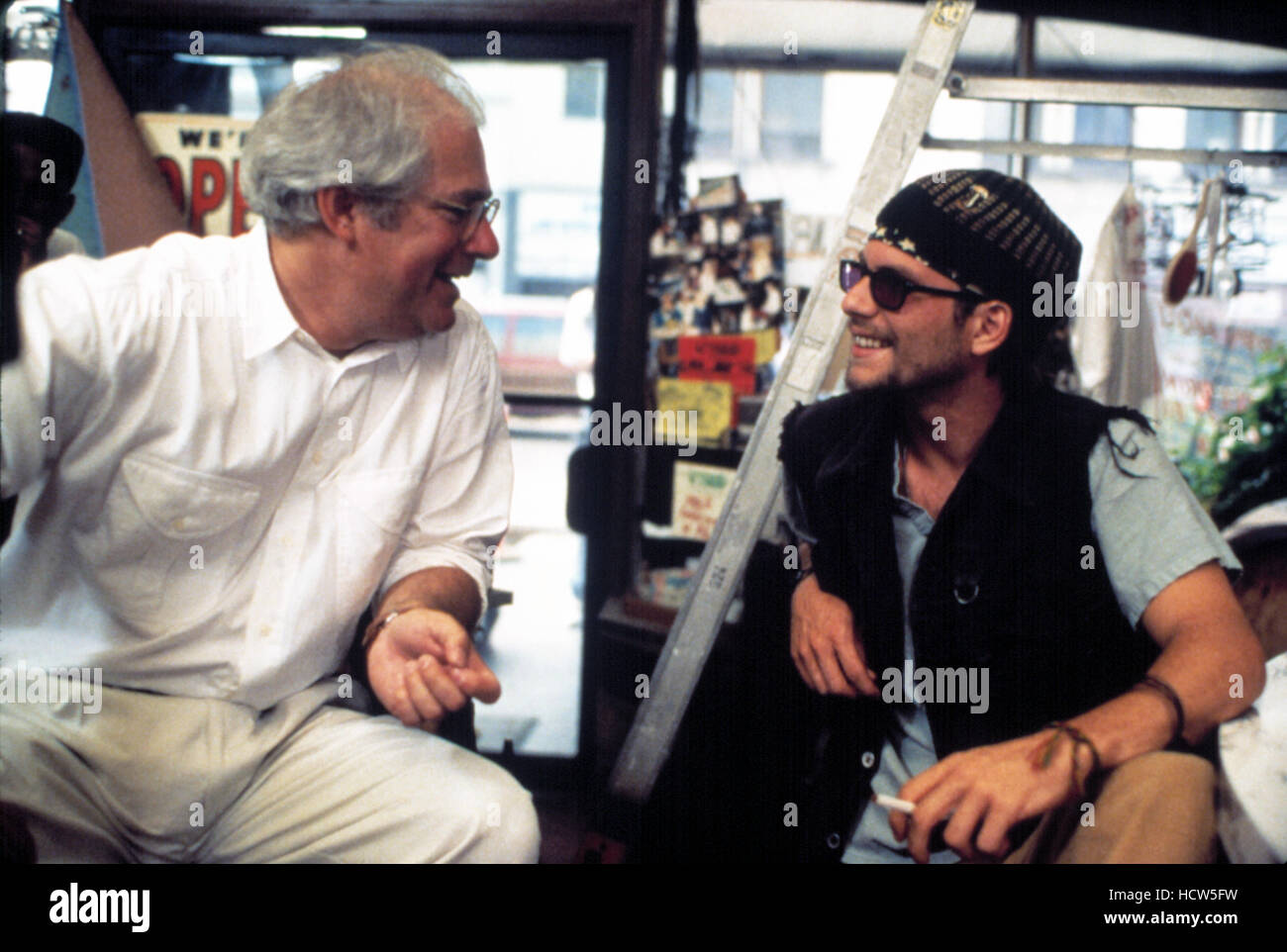JIMMY HOLLYWOOD, director, Barry Levinson & Christian Slater, 1994. (c ...