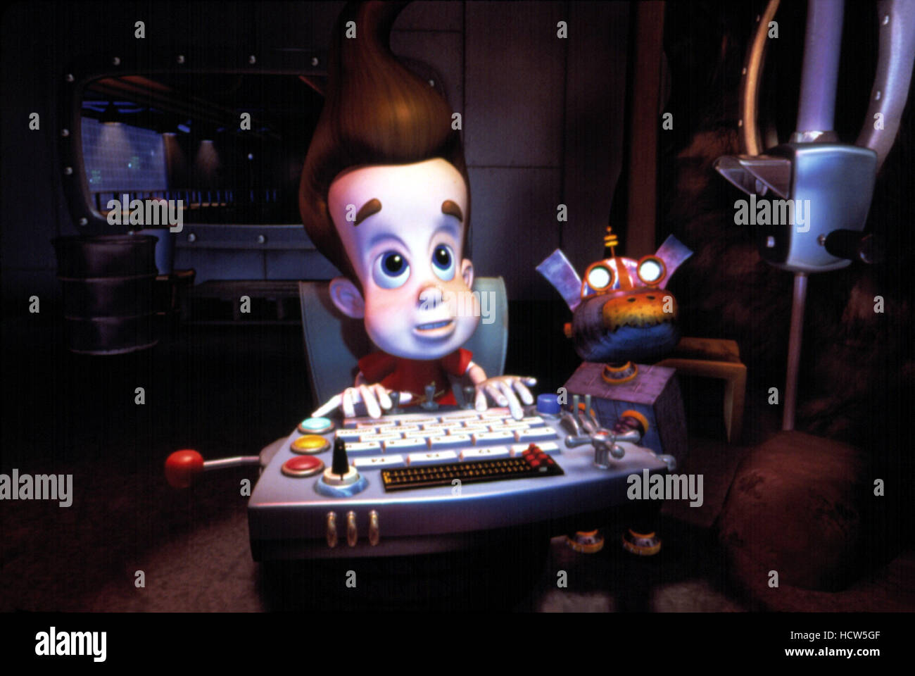 JIMMY NEUTRON: BOY GENIUS, Jimmy Neutron, Goddard the dog, 2001 Stock ...