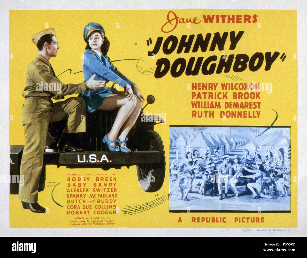 JOHNNY DOUGHBOY, from left: Patrick Brook, Jane Withers, 1942 Stock ...