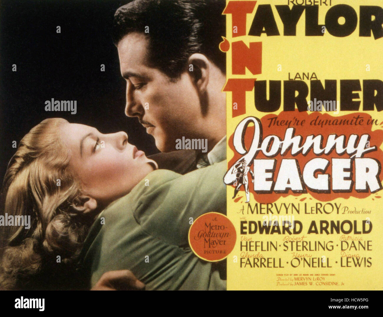 JOHNNY EAGER, Lana Turner, Robert Taylor, 1942 Stock Photo - Alamy