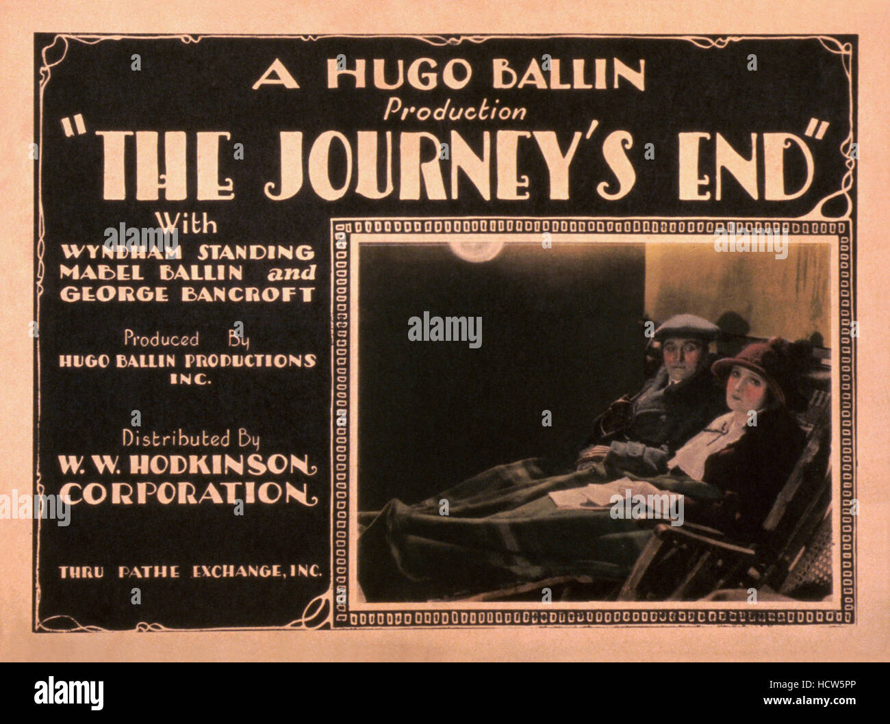 THE JOURNEY'S END, from left: Wyndham Standing, Mabel Ballin, 1921 ...