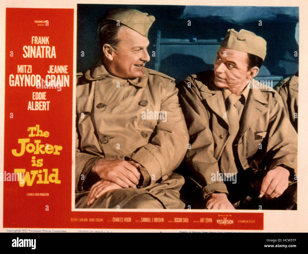 THE JOKER IS WILD, Eddie Albert, Frank Sinatra, 1957 Stock Photo - Alamy