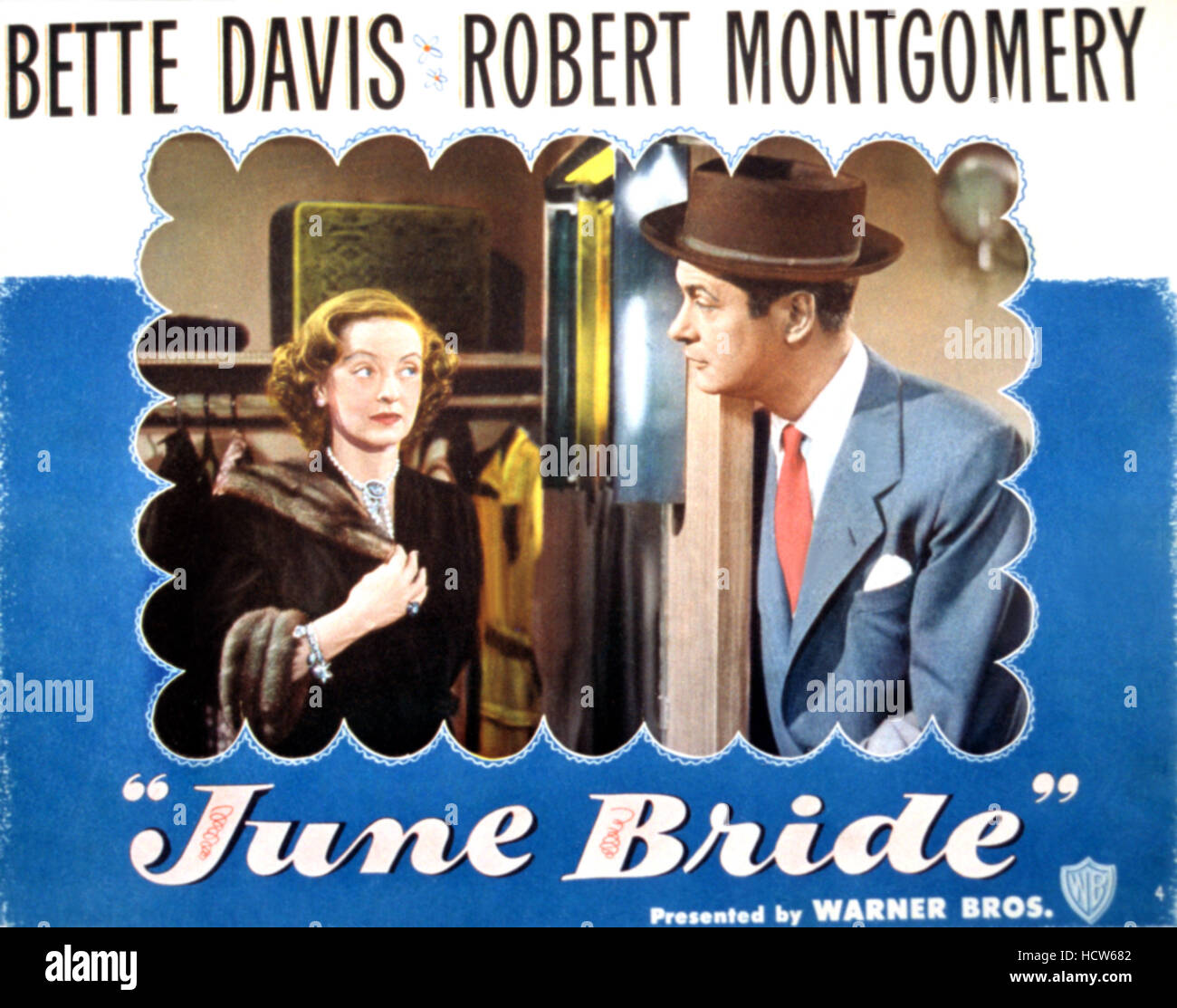 JUNE BRIDE, from left: Bette Davis, Robert Montgomery, 1948 Stock Photo ...