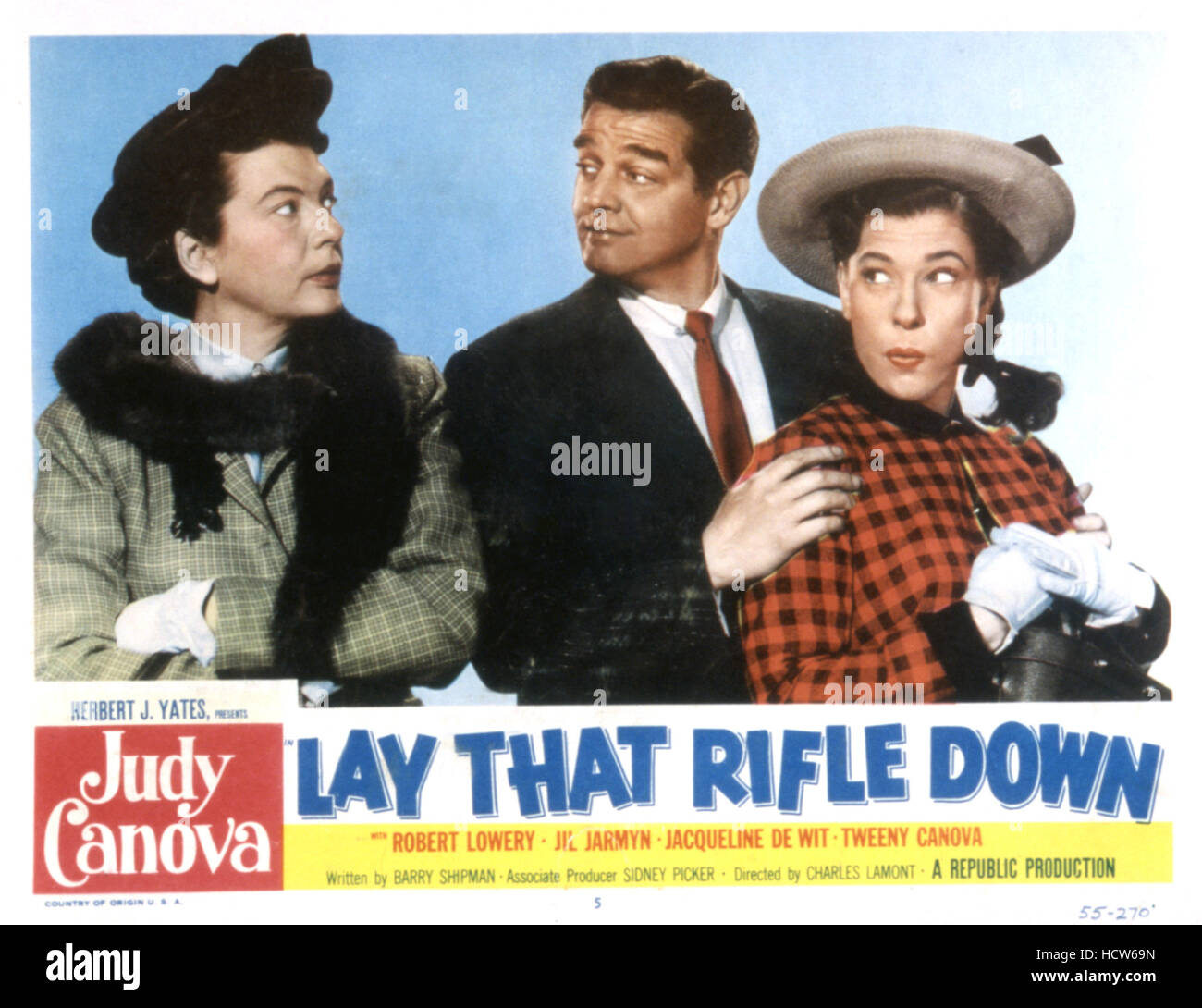 LAY THAT RIFLE DOWN, Jacqueline de Wit, Robert Lowery, Judy Canova ...
