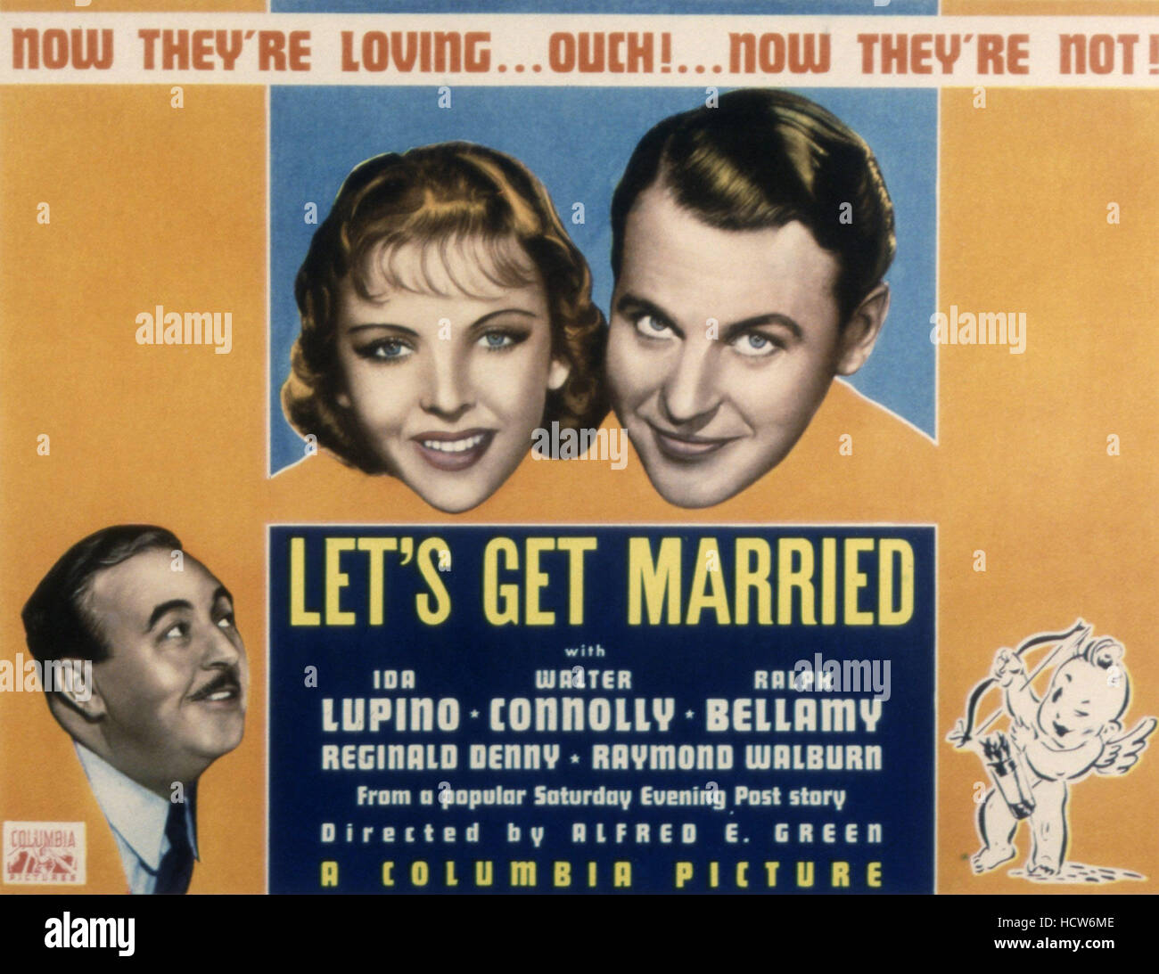LET'S GET MARRIED, Walter Connolly, Ida Lupino, Ralph Bellamy, 1937 ...