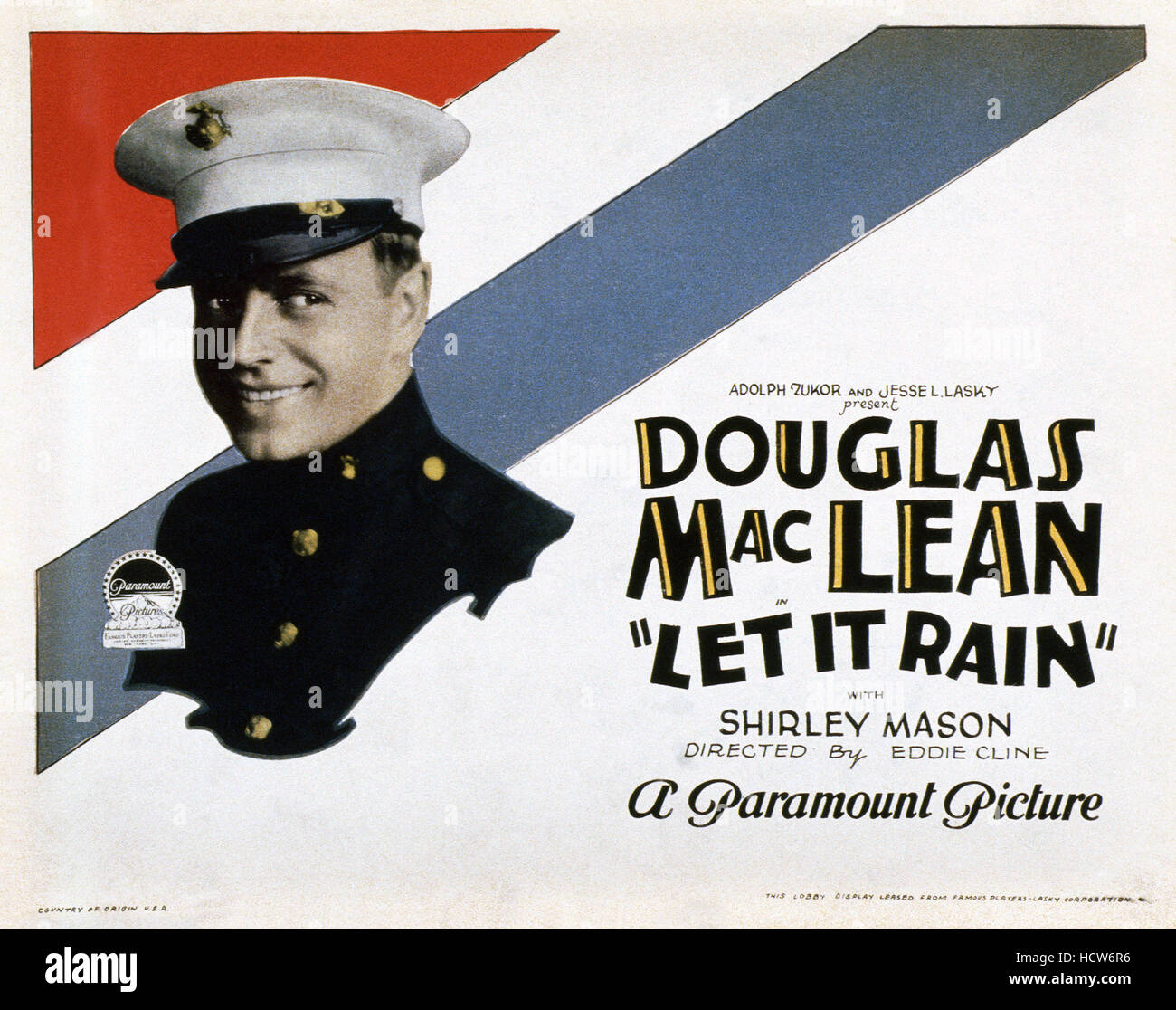 LET IT RAIN, Douglas MacLean, 1927 Stock Photo - Alamy