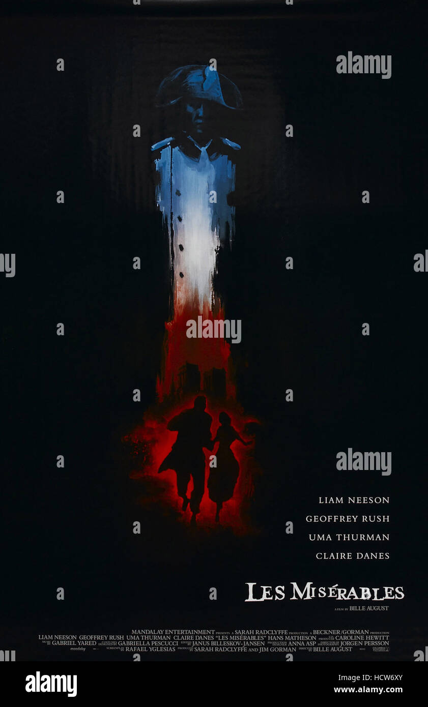 LES MISERABLES, US poster art, 1998. ©Columbia Pictures/courtesy ...