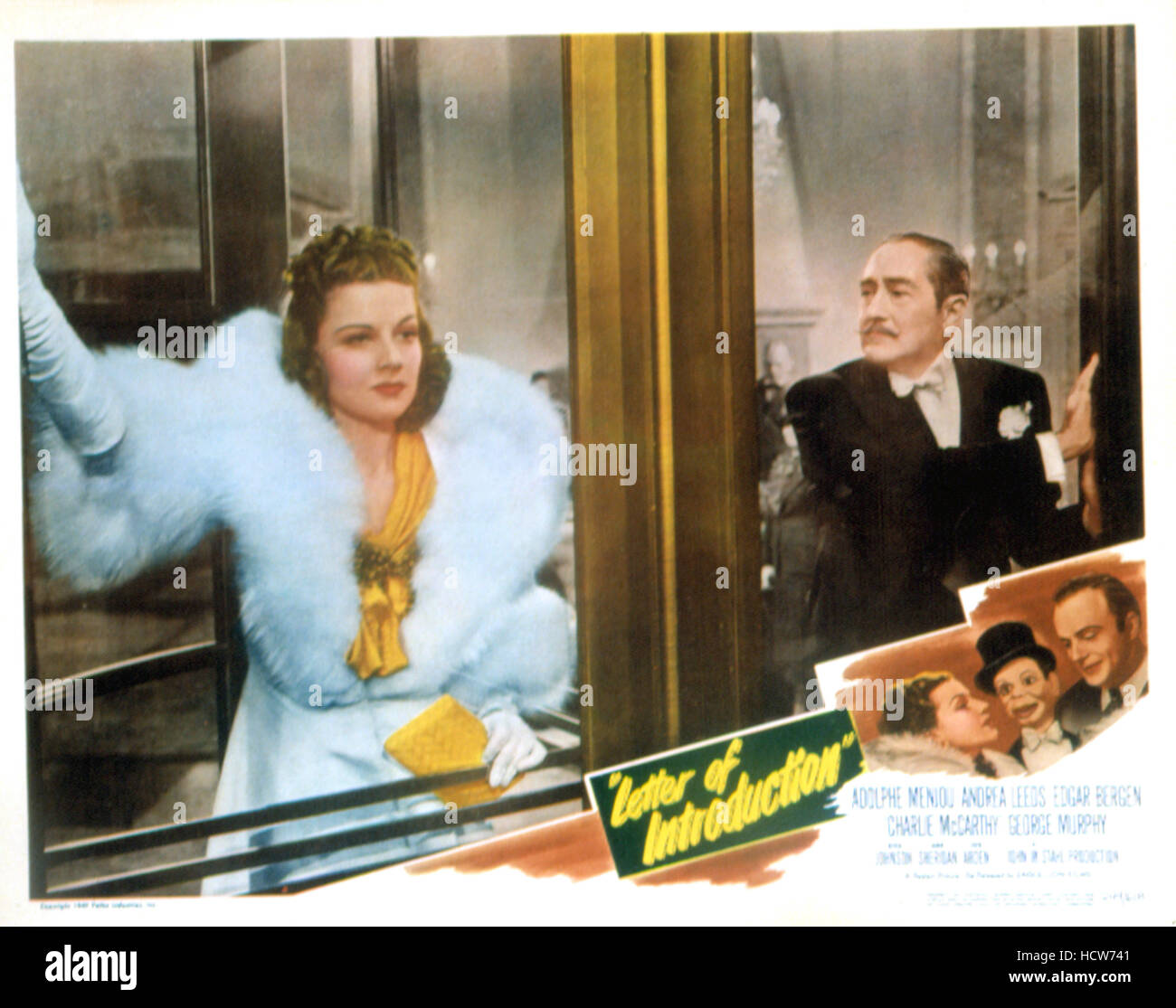 LETTER OF INTRODUCTION, Andrea Leeds, Adolphe Menjou, 1938 Stock Photo ... LETTER OF INTRODUCTION, Andrea Leeds, Adolphe Menjou, 1938 Stock Photo ...