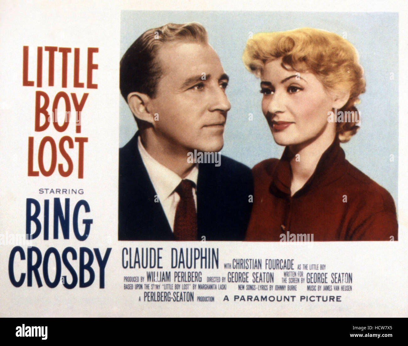 LITTLE BOY LOST, Bing Crosby, Nicole Maurey, 1953 Stock Photo - Alamy