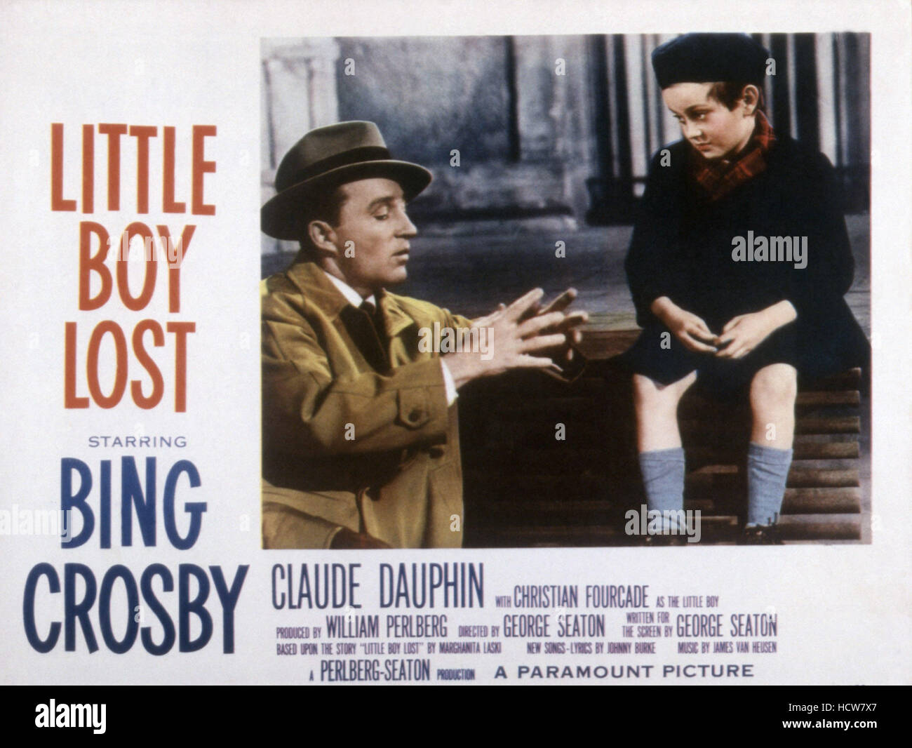 LITTLE BOY LOST, Bing Crosby, Christian Fourcade, 1953 Stock Photo - Alamy
