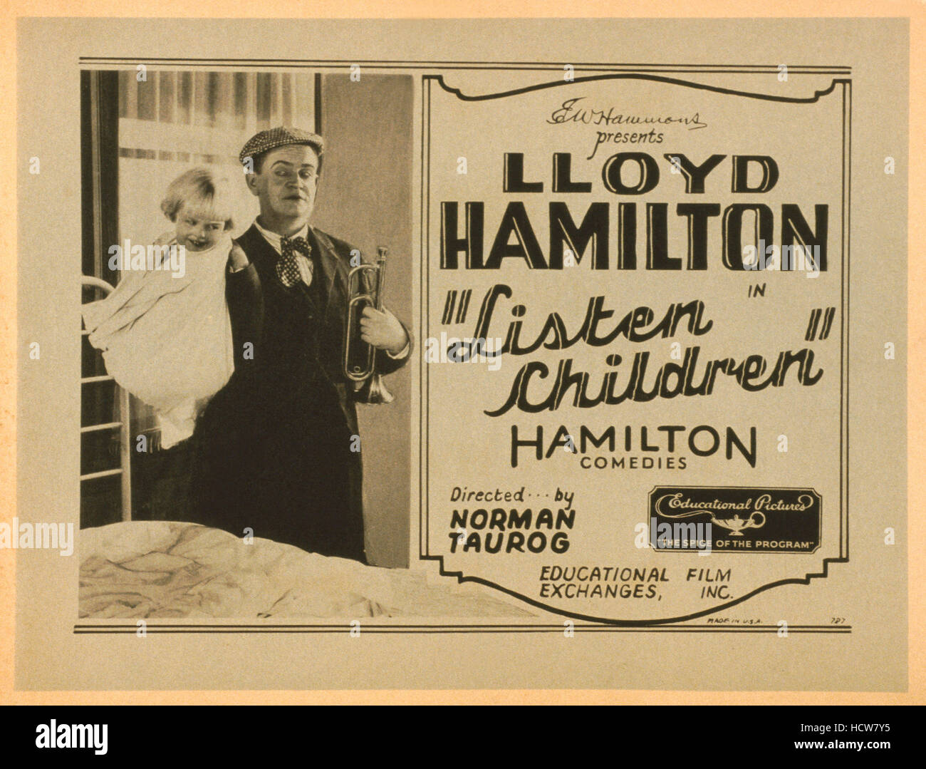LISTEN CHILDREN, Lloyd Hamilton, 1928 Stock Photo - Alamy