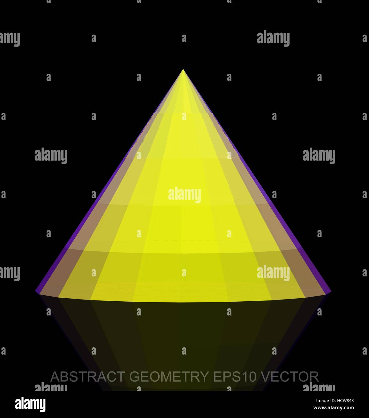 Low poly cone hi-res stock photography and images - Alamy