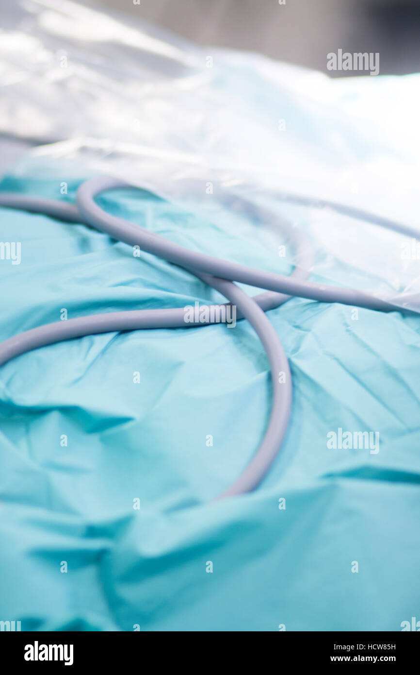 Surgical equipment in hospital in surgery in operating emergency room ...