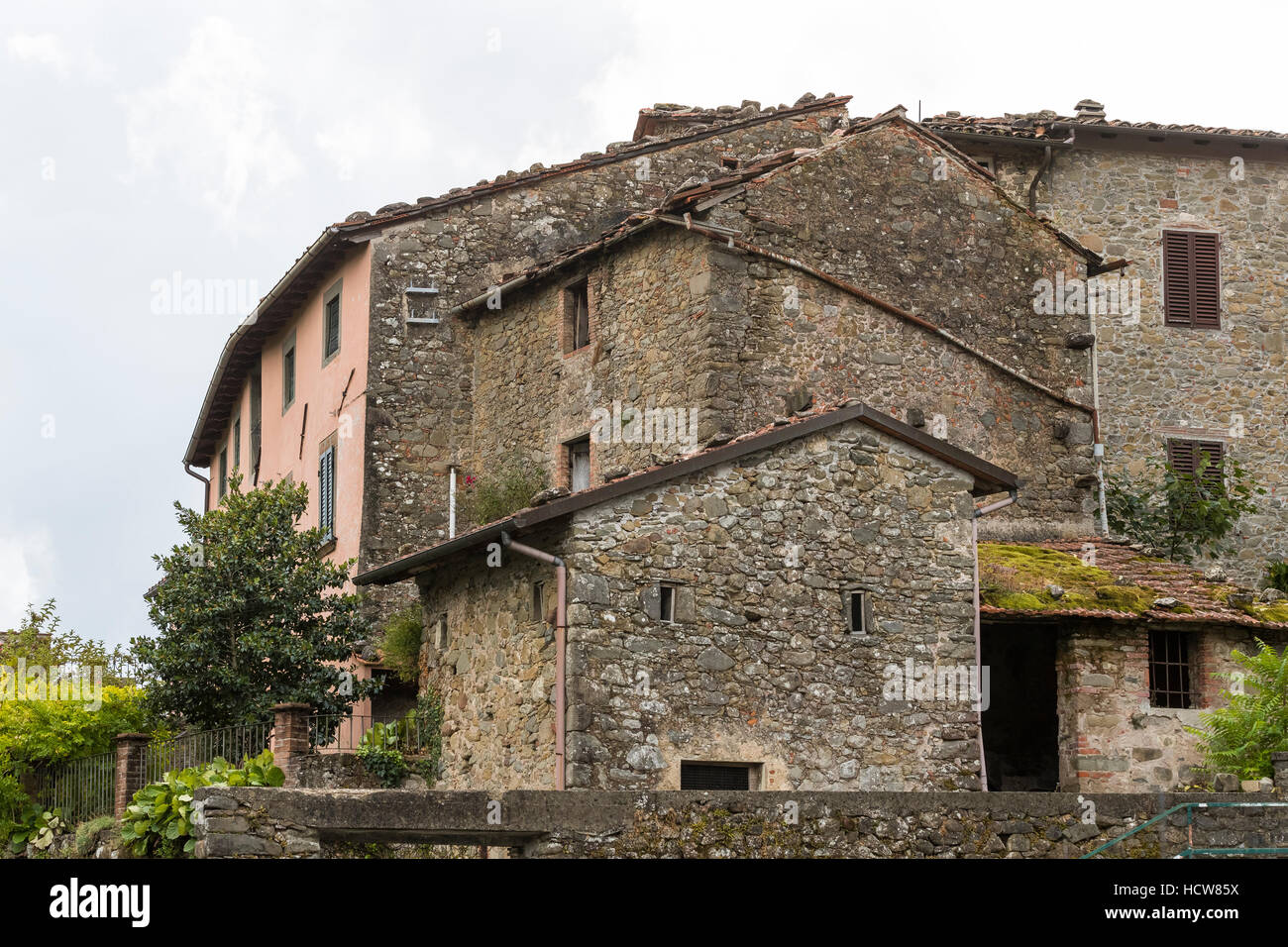 The stunning medieval hilltop village of Montefegatesi is surrounded by ...