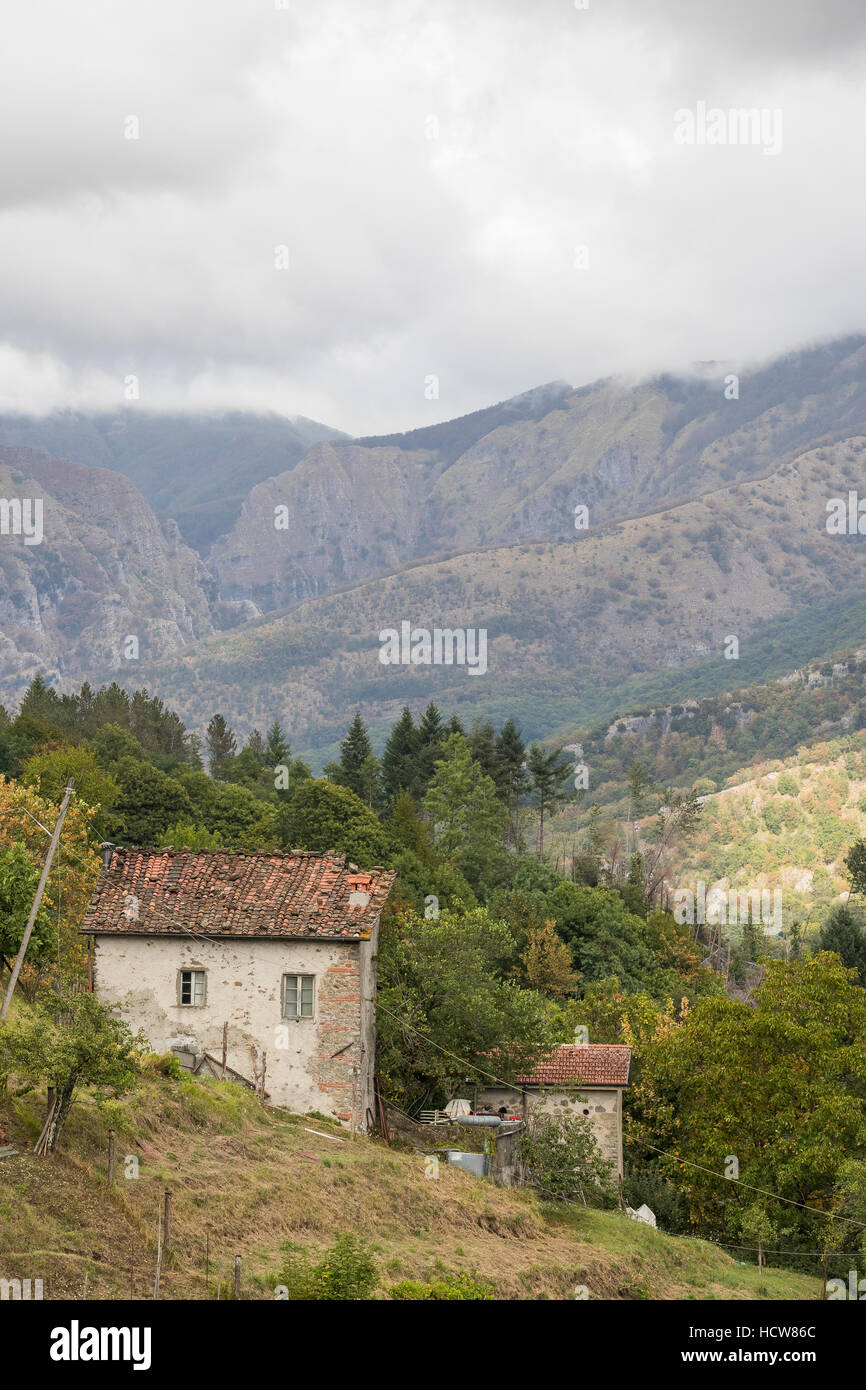 The stunning medieval hilltop village of Montefegatesi is surrounded by ...
