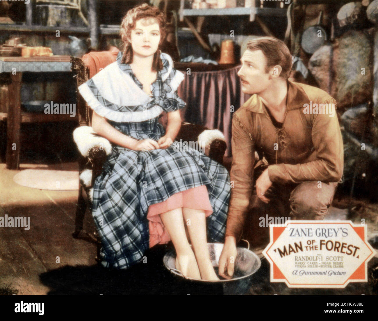 MAN OF THE FOREST, Verna Hillie, Randolph Scott, 1933 Stock Photo - Alamy