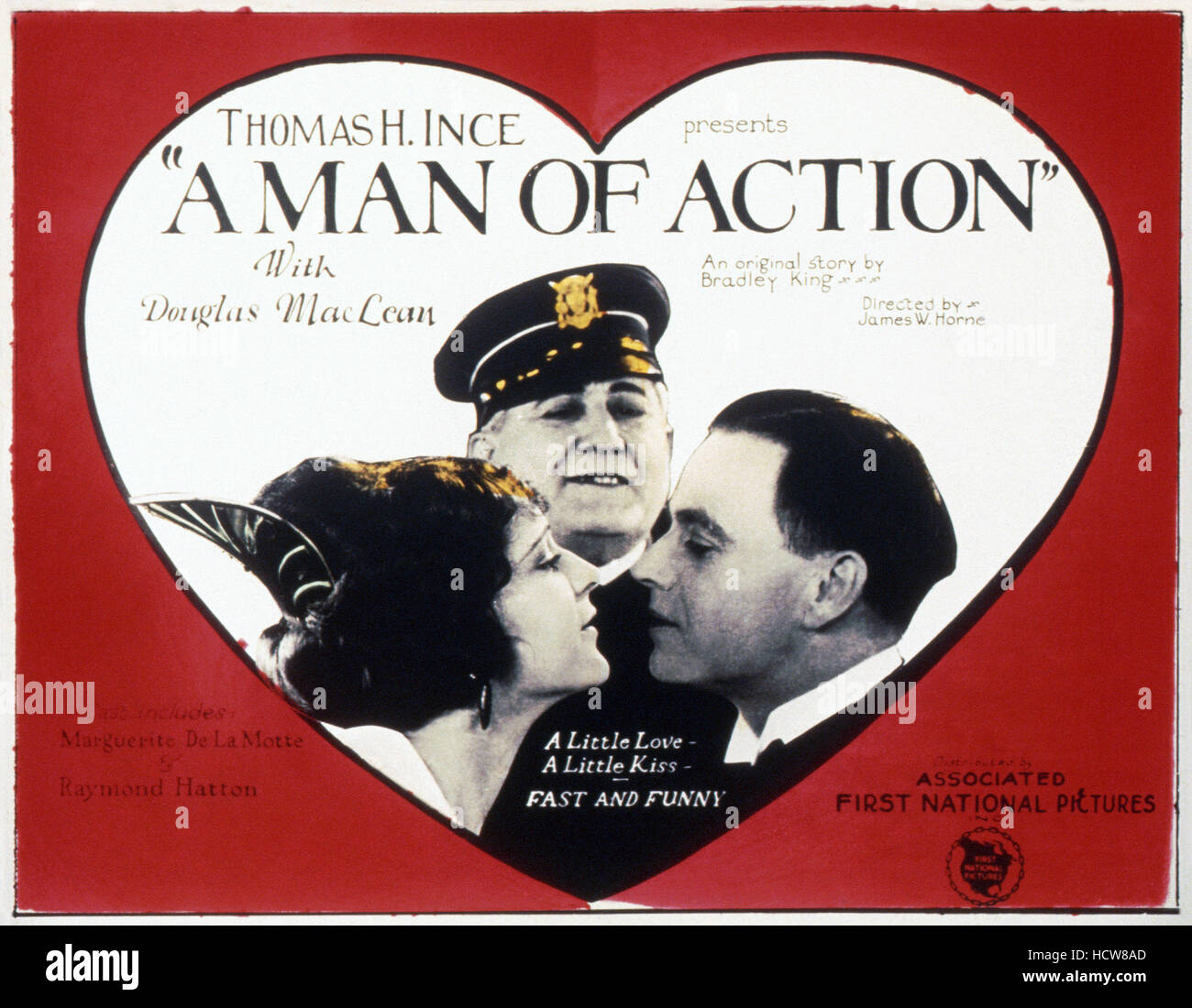 A MAN OF ACTION, Marguerite De La Motte (left), Douglas MacLean (right), 1923 Stock Photo - Alamy