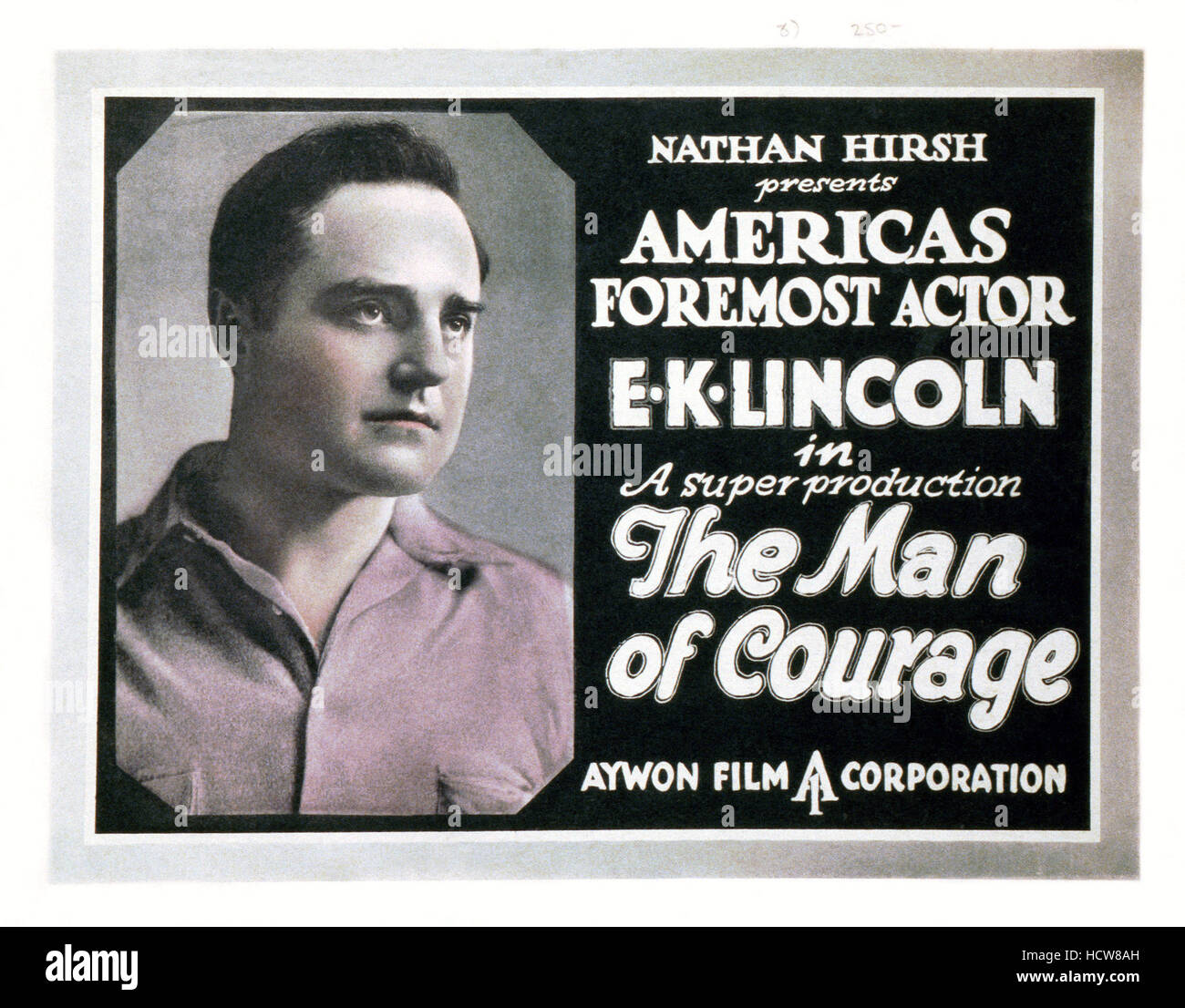 MAN OF COURAGE, E.K. Lincoln (aka Edward Klink Lincoln), 1922 Stock ...
