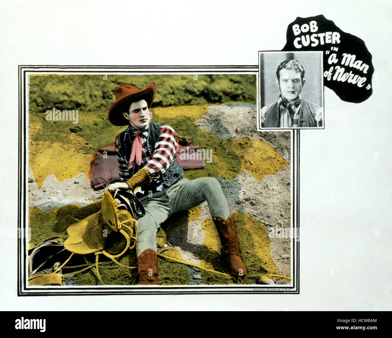 A MAN OF NERVE, Bob Custer, 1925 Stock Photo - Alamy